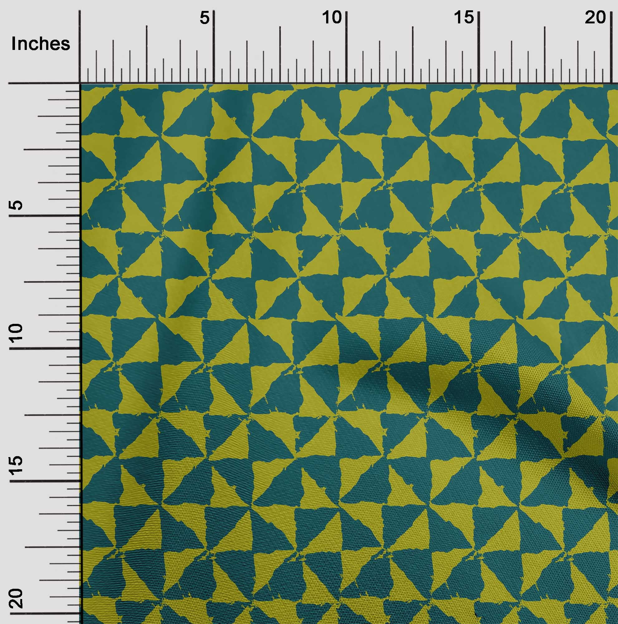 oneOone Cotton Silk Fabric Geometric Block Fabric Prints By Yard 42 ...