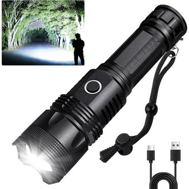 Rayovac Metal Rechargeable LED Flashlight with USB Charging Cable, 300 ...