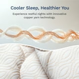 Viscosoft Copper Mattress Topper Pad - Cooling Comfort - Queen Size ...