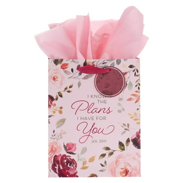 Medium Gift Bag: Plans Hope Future - Jeremiah 29:11 - Walmart.com