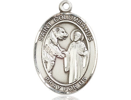 Extel Large Oval Pewter St. Columbanus Medal, Made in USA - Walmart.com