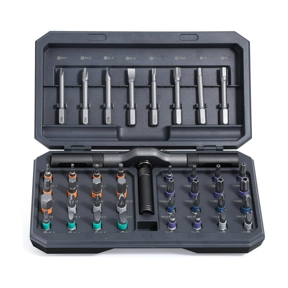 40 in 1 Magnetic Ratchet Screwdriver Set S2 Steel Multi Bit Repair Tool ...