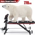 GIKPAL 770LB Adjustable Dumbbell Bench, Foldable Weight Bench with 7 ...