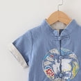 Linfrsh 3t Boy Outfit Boys Tang Suit Jacket Traditional(Blue,5-6 Years ...