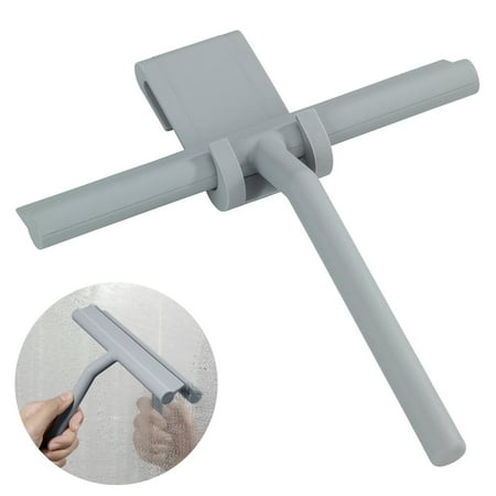 Shower Squeegee Window Glass Wiper Scraper Cleaner with Silicone Blade ...