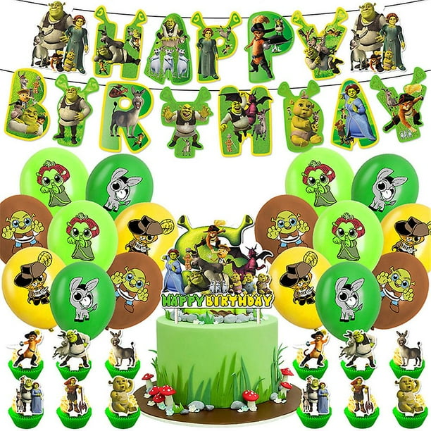 Shrek Theme Kids Birthday Party Supplies Decoration Kits Includes ...