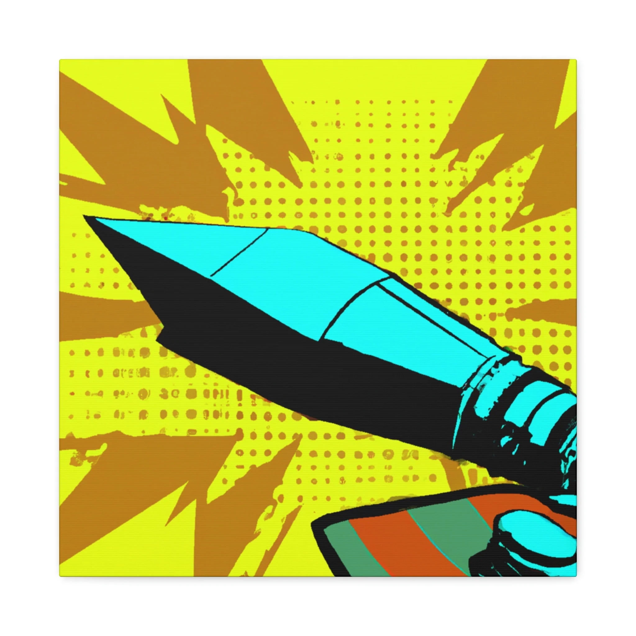 Bullets in Flight Pop Art - Canvas - Walmart.com