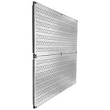 Wall Control Pegboard Organizer Rack with Hooks - Galvanized Steel, Two ...