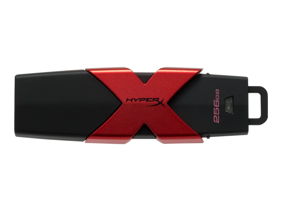 HyperX Savage - USB flash drive - 256 GB - USB 3.1 - black, metallic ...