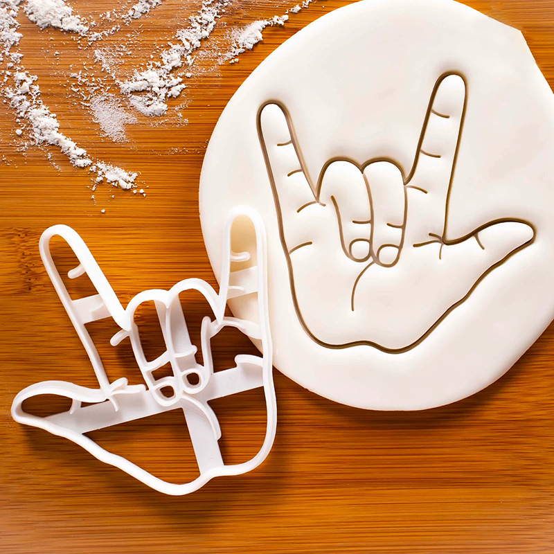 Baking & Cooking Shaka Hand Sign Cookie Cutter and Embosser. Kids ...