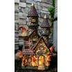 Large Fairy Garden LED Light Up Castle, Miniature Stone House Decor ...
