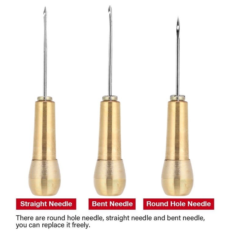 Braddle Tool Sewing Awl 4 Pack Gourd Shape Wooden Handle Scratch Awl ...