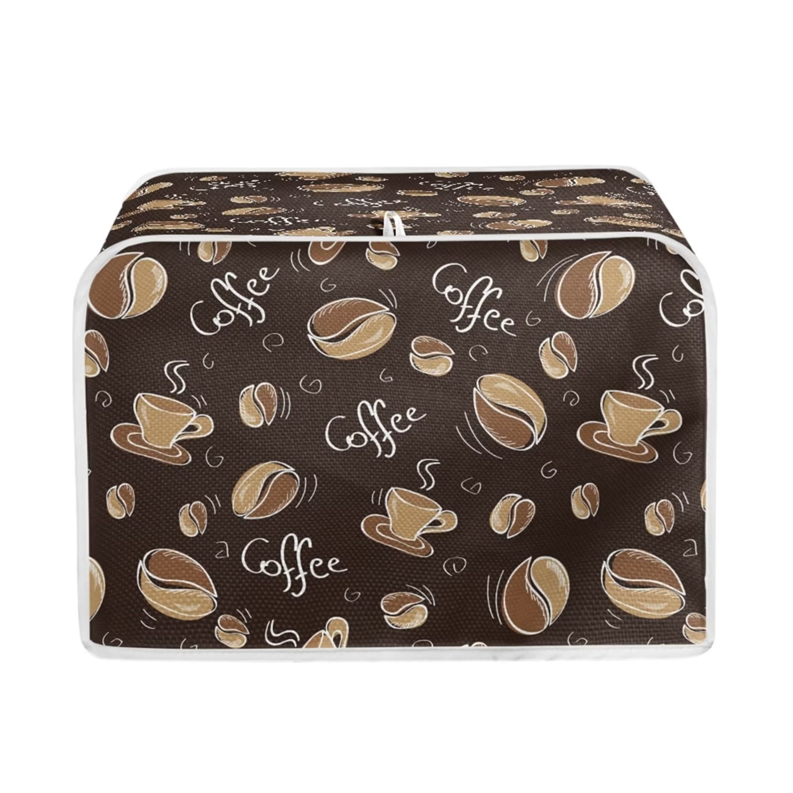 FKELYI Coffee Bean Toaster Cover Foldable Toaster Covers 4 Slice Wide ...