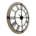 Marinela Round Wood Modern Farmhouse Wall Clock - Walmart.com