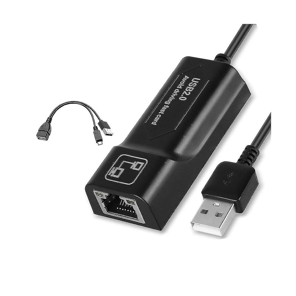 Adaptador de tarjeta de red USB 2.0 a RJ45 Adaptador Ethernet LAN para ...