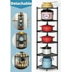 bimiti 6 Tier Kitchen Corner Pot Rack - 65" Height Triangular Storage ...