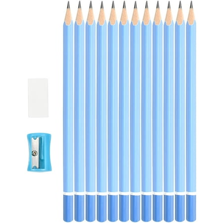 Weibo 2B Graphite Pencils, Fat, Thick, Strong, Triangular Grip Pencils ...