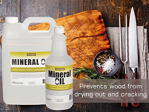 Buy Premium 100% Pure Food Grade Mineral Oil USP, 1 Quart (32 ounces ...