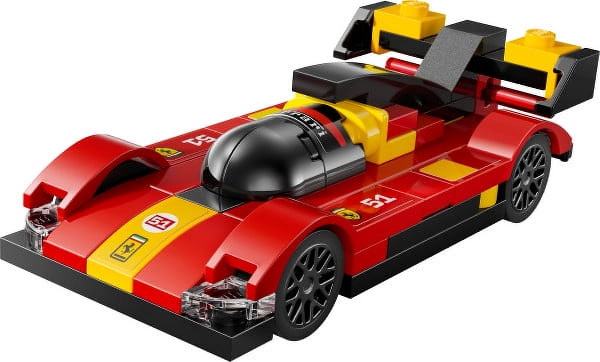 LEGO Speed Champions Ferrari 499P - Hypercar Building Toy - Mini Scale Model for Play and ...