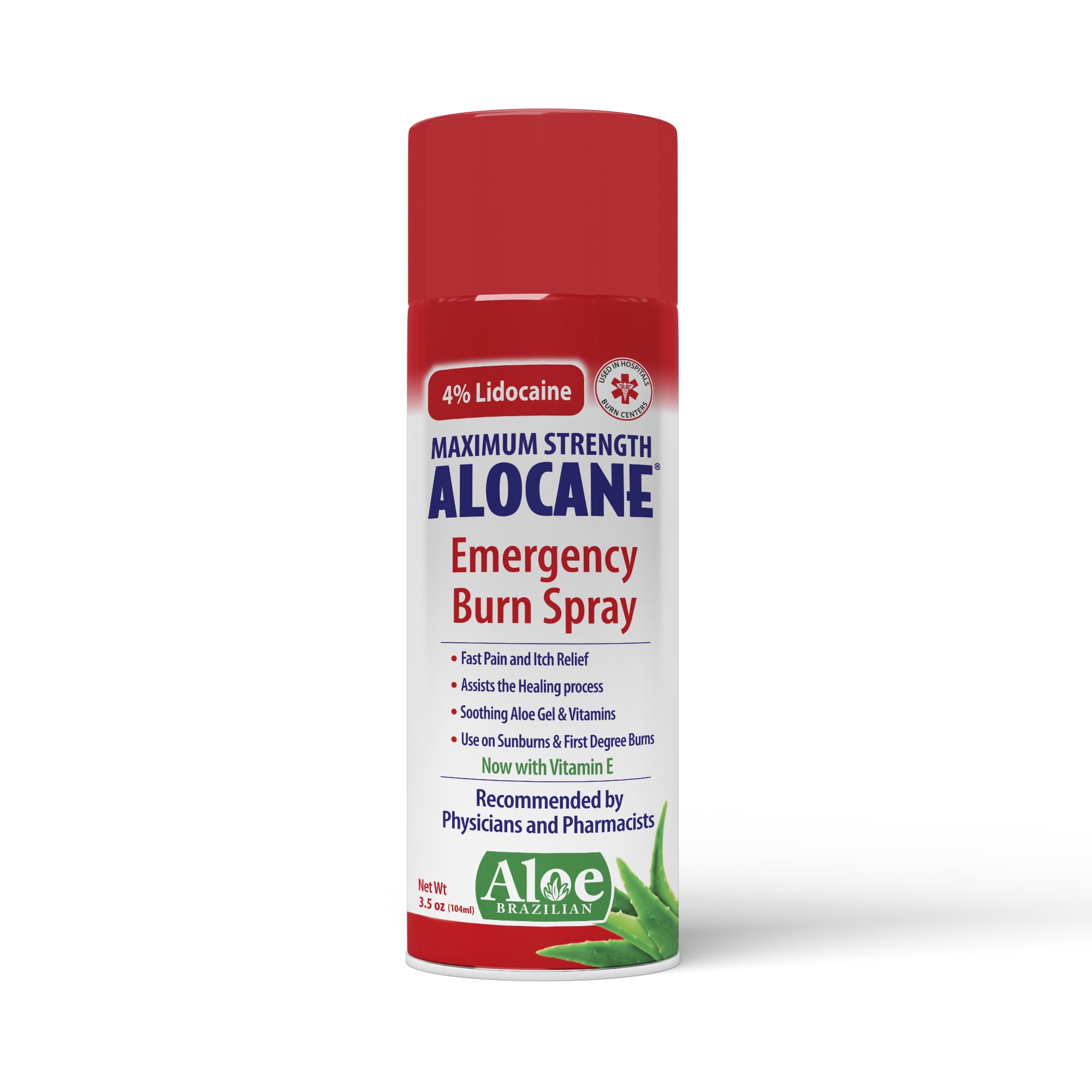 ALOCANE? Emergency Burn Spray, 4% Lidocaine Max Strength Fast Pain Itch ...