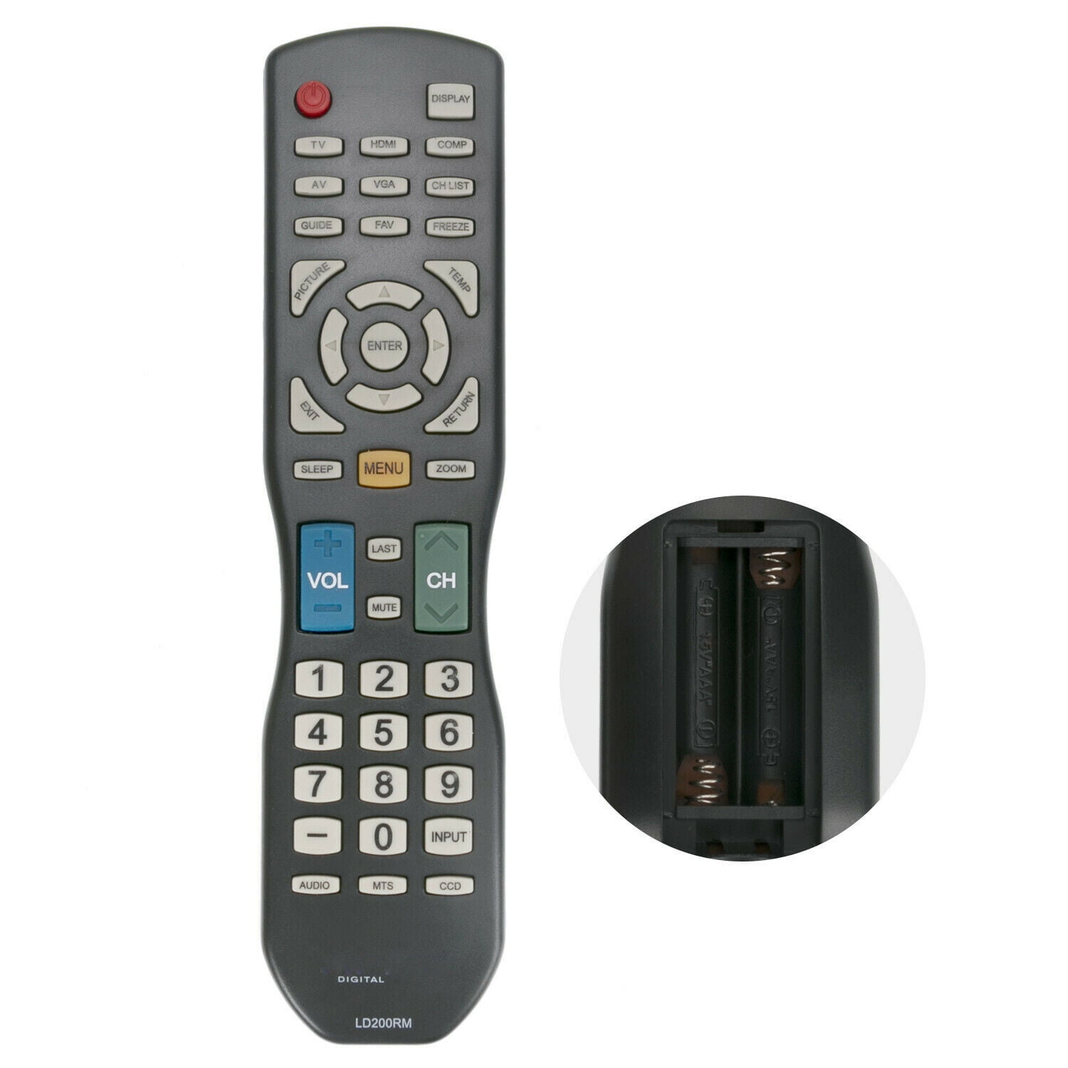 NEW LD200RM Remote Control for APEX TV LD4077 LE4077M LD3288M LD3249 ...