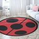 Well Woven Miraculous Ladybug Miraculous Ladybug Symbol Red 3'11" Round ...