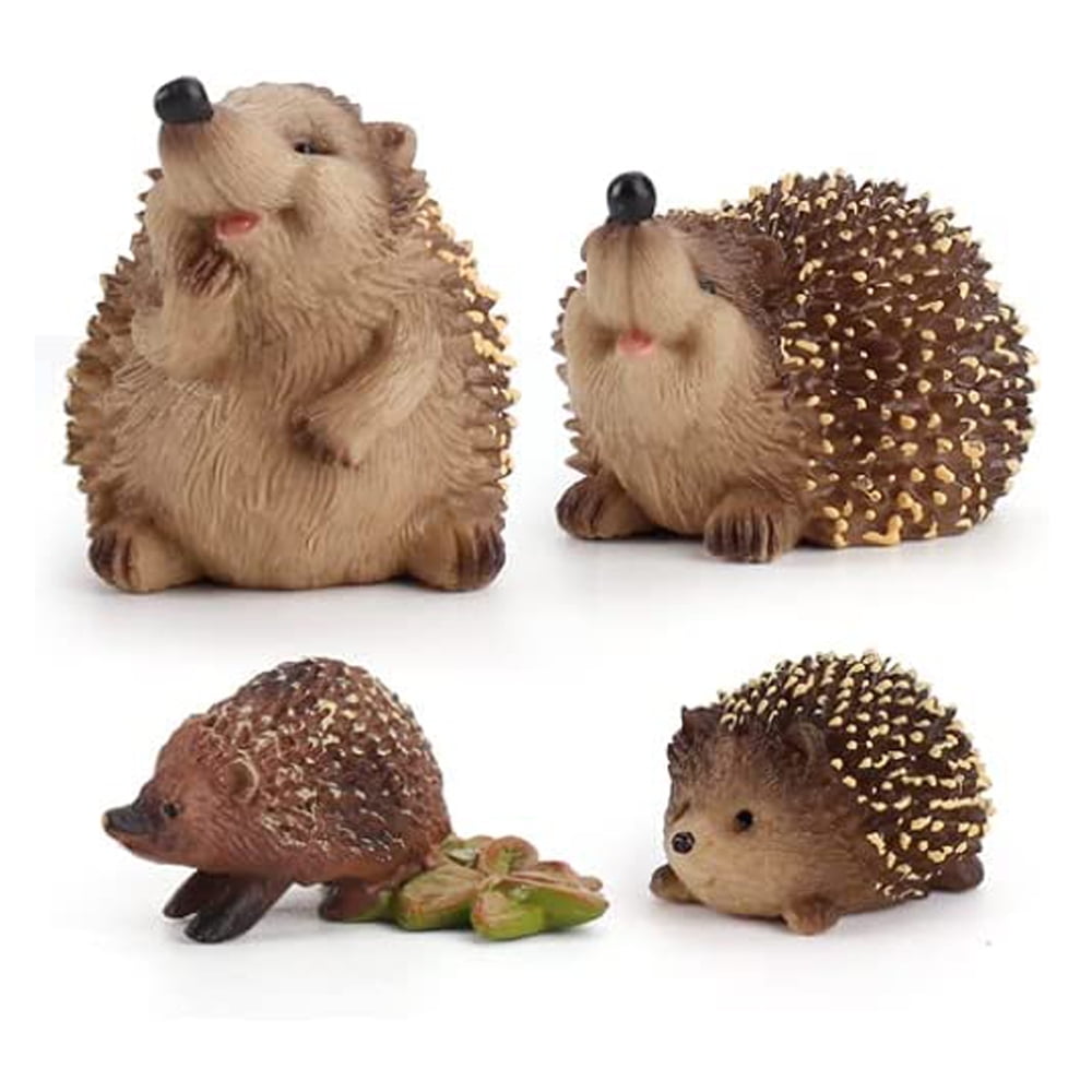 Solid silver hedgehog miniature micro art dolls house hedgehog hedgehog ...