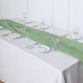 BalsaCircle 72" Sage Green Extra Premium Chiffon Table Top Runner ...