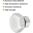 QPPOIH-G1/8 Male Thread Hex Head Pipe Plug, 3 Pack Aluminum Nut Cap ...