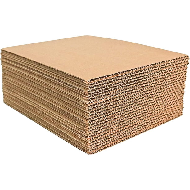 25 12x12 Cardboard Corrugated Pads Inserts Filler Sheet 12 x 12 ...