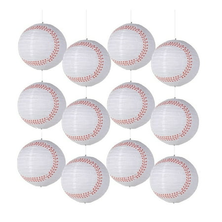 8inch Baseball Paper Lanterns Sports Team Party Baseball Hanging ...