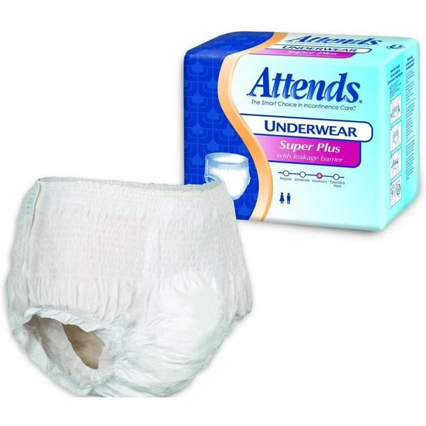 Attends Super Plus Underwear, Xl,Heavy Absorbency, App0740-Pack Of 14 ...