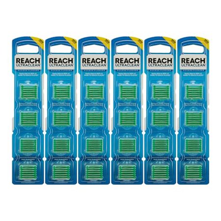 REACH Ultraclean Access Flosser Refill Heads, Mint, Plaque Remover for ...