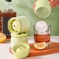 MMJ Large Ice Ball Maker Mold Silicone 2.95in Whiskey Sphere Freezer ...