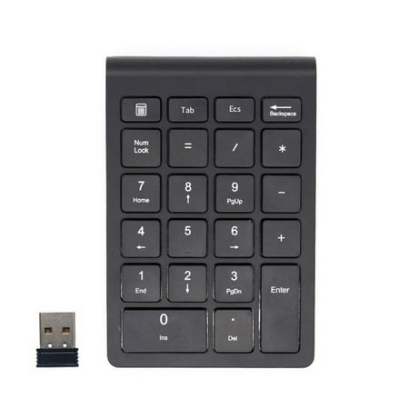 Goriertaly Wireless 2.4G Mini USB 22 Keys Number Pad Numeric Keypad ...