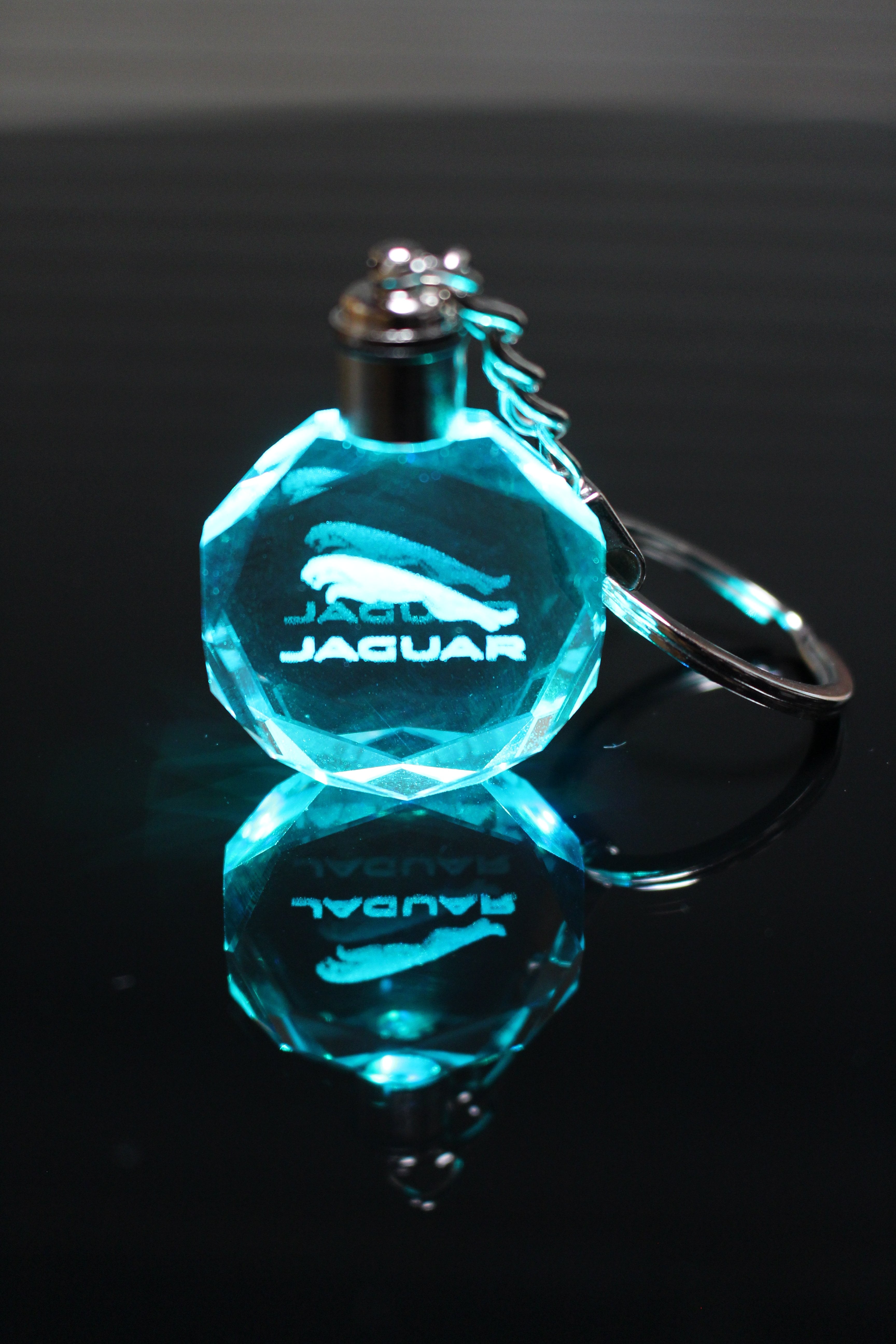 Flashing Keychain with Car Logo, Laser Engraved Crystal Body w/Colorful ...