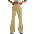 Blmnix Flare Pants Winter Pants for Women Yoga Pants Flat Front Pants ...