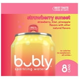 bubly Strawberry Sunset Sparkling Water, 12 fl oz, 8 Pack Cans ...