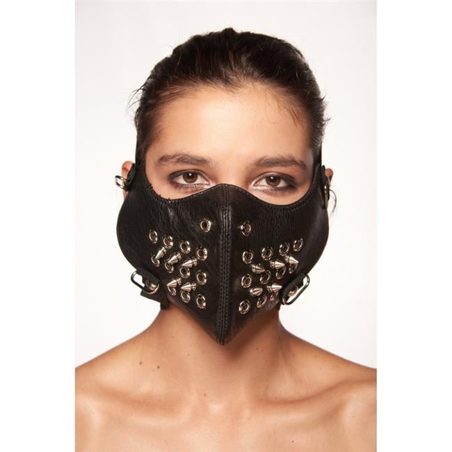 Kayso SPML001 Black Face Mask with Studs & Spikes - Walmart.com