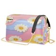 9.65"x3.35"x6.3"PU Leather Women Crossbody Purse, Waterproof Casual ...
