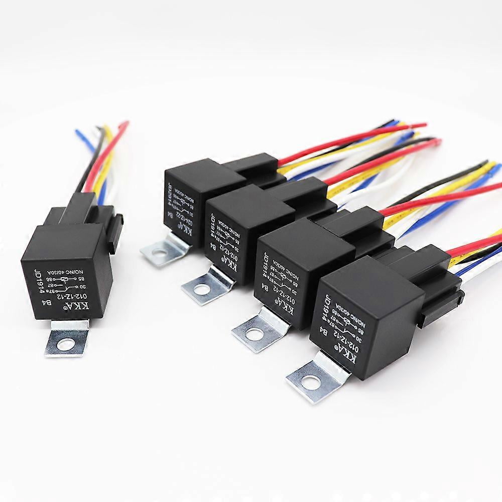6 Pack Bosch Style 5-Pin 12V Relay Kit [Interlocking Harness Socket ...