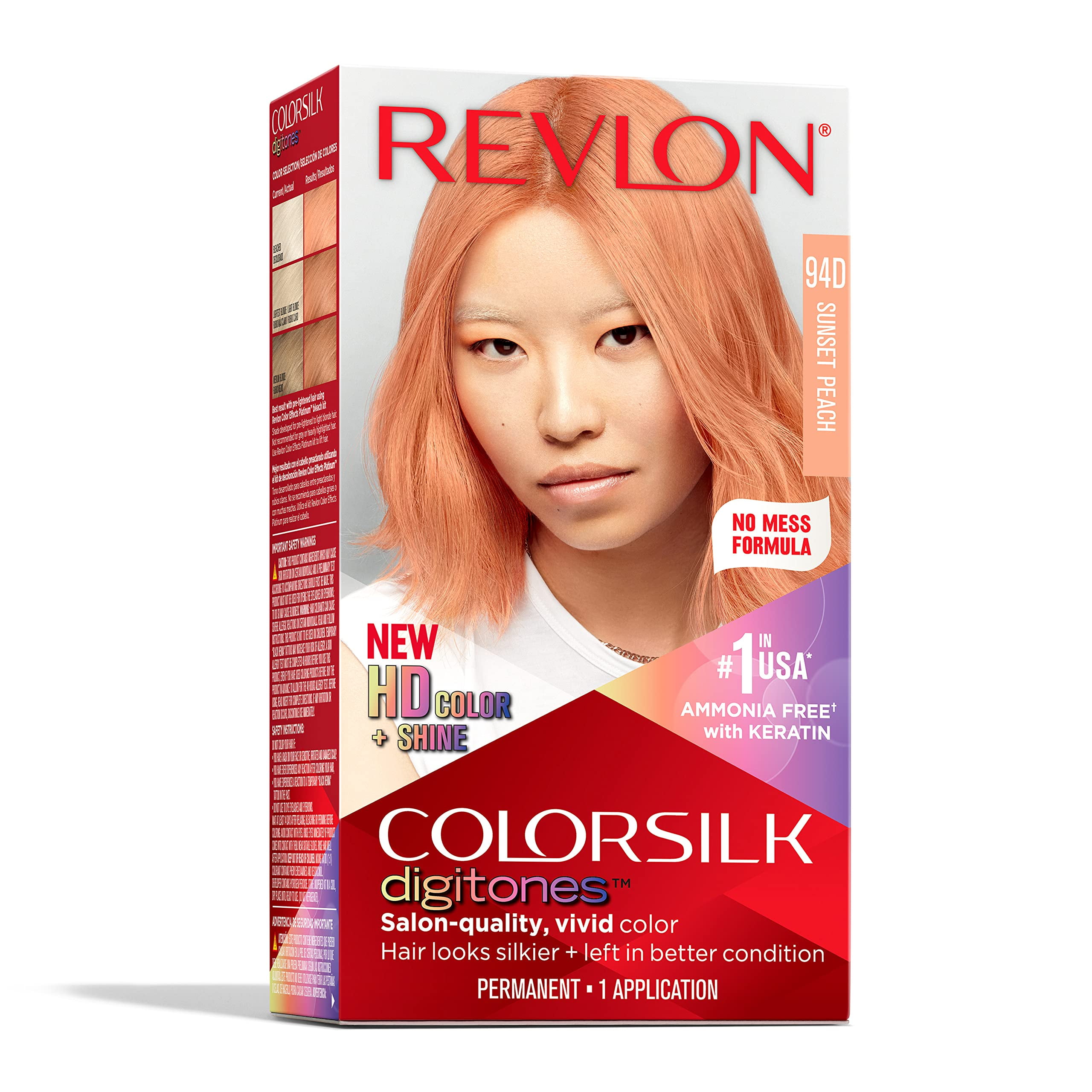 Tinte de pelo Revlon ColorSilk Digitones 94D Sunset Peach | Bodega ...