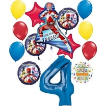 Power Rangers Birthday Party Supplies Unleash the Power Balloon Bouquet ...
