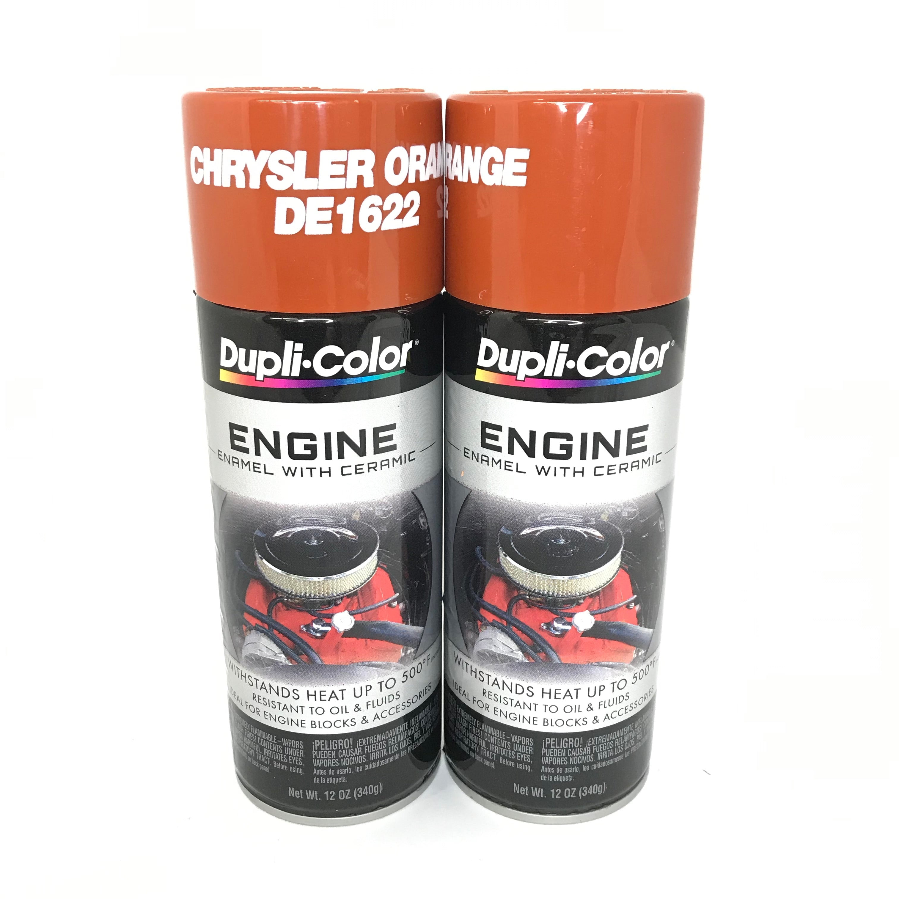 Duplicolor DE1622-2 PACK CHRYSLER ORANGE Engine Enamel Paint with ...