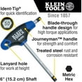 JTH68M T-Handle Hex Key Set, Metric Sizes Allen Wrench Set with 6-Inch ...