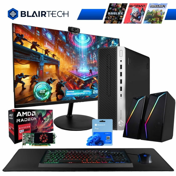 Restored Blair Tech 600G4 PC Gaming Computer Bundle - 24" Periphio ...
