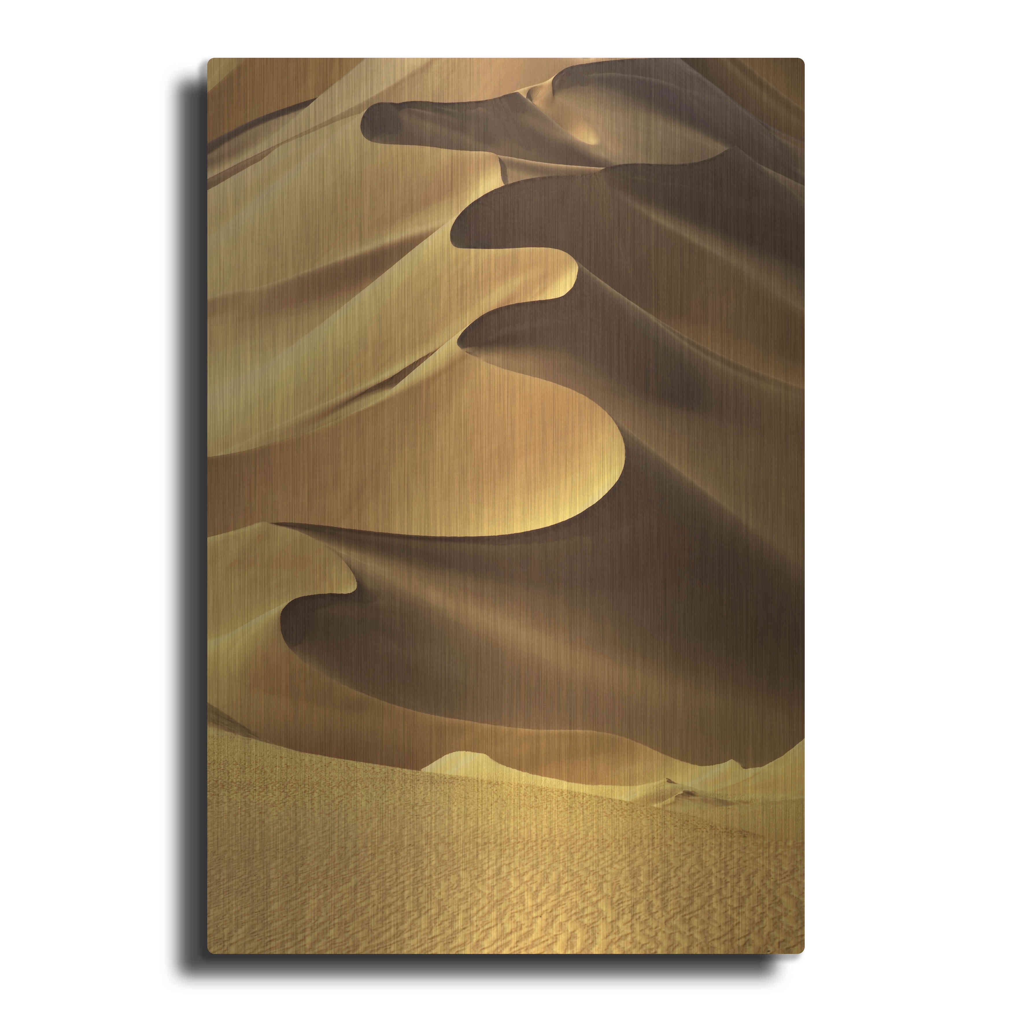 Luxe Metal Art 'In the Dunes 2' by Design Fabrikken, Metal Wall Art, 16 ...