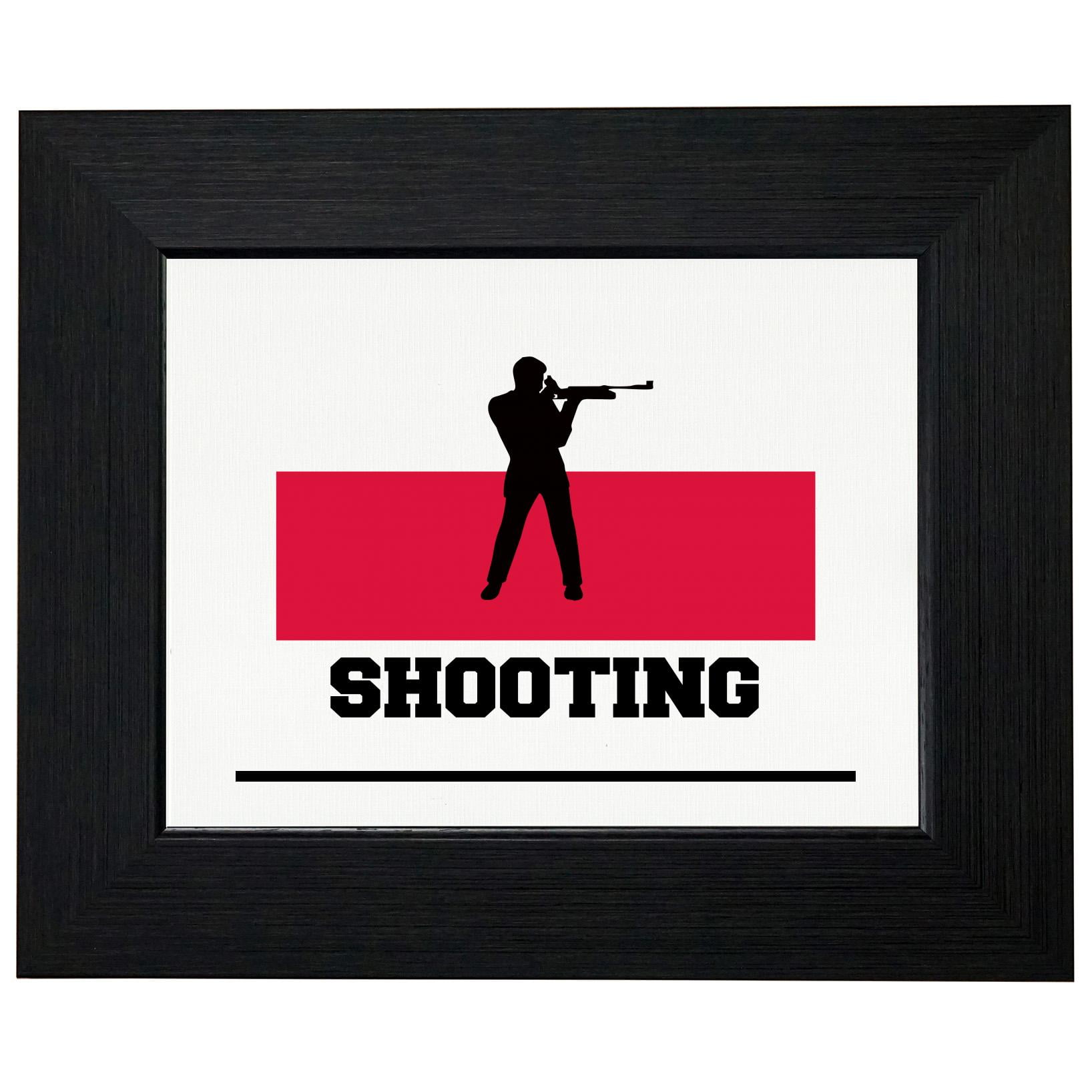 Poland Olympic - Shooting - Flag - Silhouette Framed Print Poster Wall ...