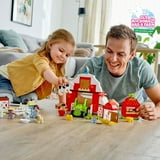 LEGO DUPLO Town Barn, Tractor & Farm Animal Care 10952 Building Toy Set ...