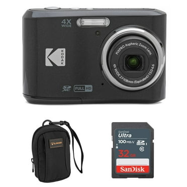KODAK PIXPRO FZ45 Friendly Zoom Point Shoot Compact Video Photo Digital Camera - Black - Walmart.com